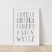 Gray Alphabet Poster Gray ABC Print Alphabet Print | Etsy