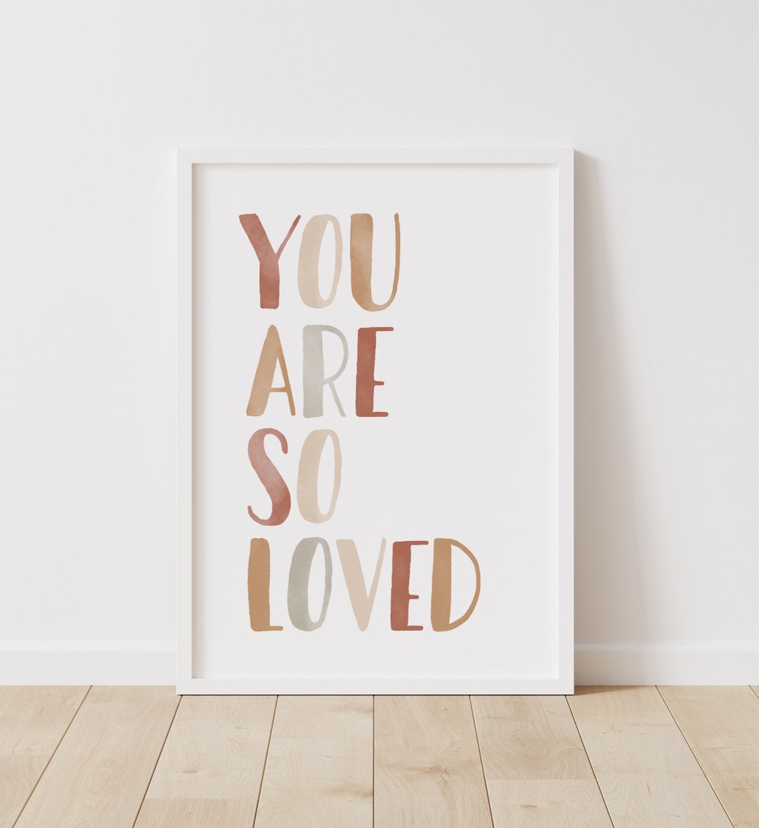 You Are so Loved Print, Neutral Nursery Art, PRINTABLE Wall Art, Boho ...