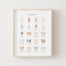 Rainbow Numbers Print, Counting 1-20 Poster, PRINTABLE Educational Wall ...