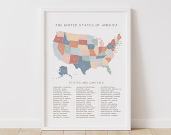 United States Map - Etsy