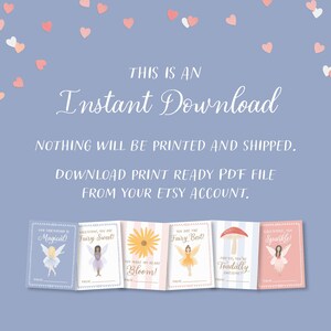 Printable Fairy Valentine's Day Cards, Fairy Valentine Tags, Kids ...