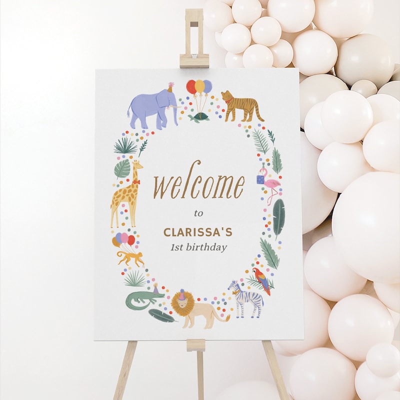 Wild One Welcome Sign - Etsy