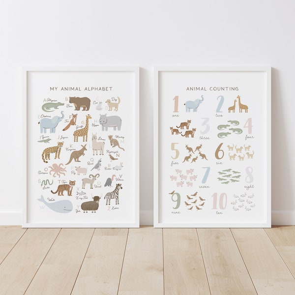 Animal Alphabet - Etsy