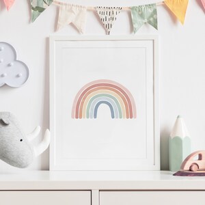 Rainbow Wall Art, Rainbow Nursery Decor, PRINTABLE Wall Art, Kids Room ...
