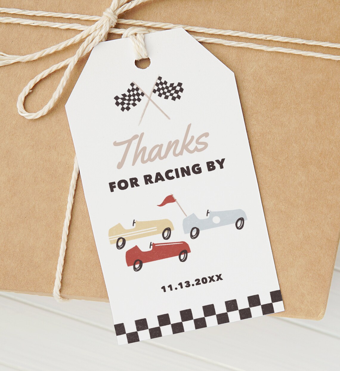 Editable Race Car Birthday Party Favor Tag Template Printable - Etsy
