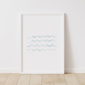Beach Nursery Decor, Set of 2 Coastal Nursery Prints, Sun and Waves ...
