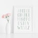 Mint Green Alphabet Poster ABC Print Printable Educational - Etsy