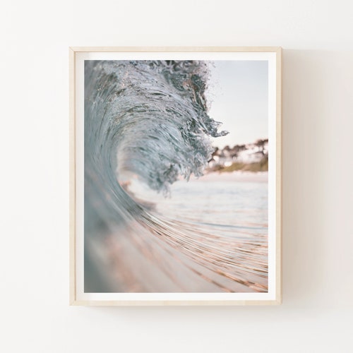 Ocean Wave Print Large Ocean Wave Art Coastal Printable | Etsy