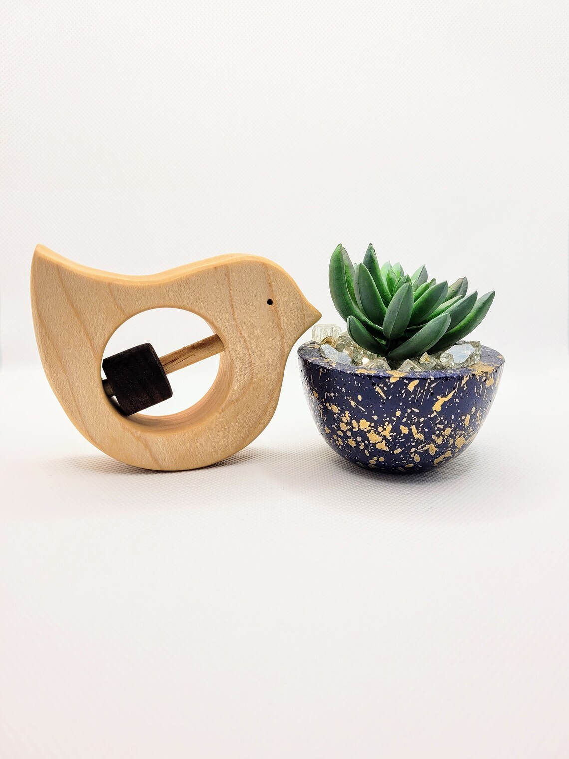 Wood Bird Rattle Natural Baby Toy Handmade Wooden Newborn - Etsy