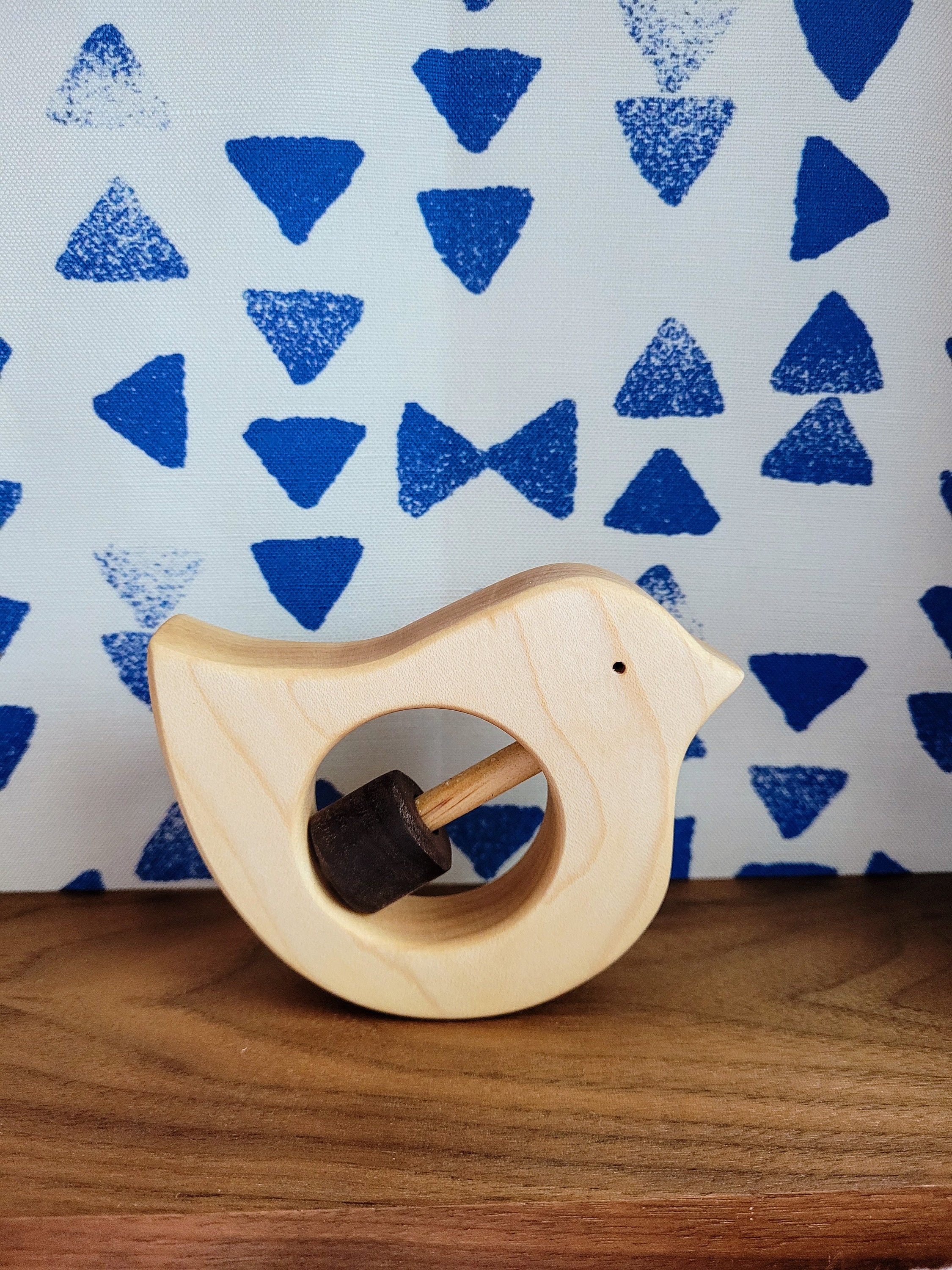 Wood Bird Rattle Natural Baby Toy Handmade Wooden Newborn - Etsy