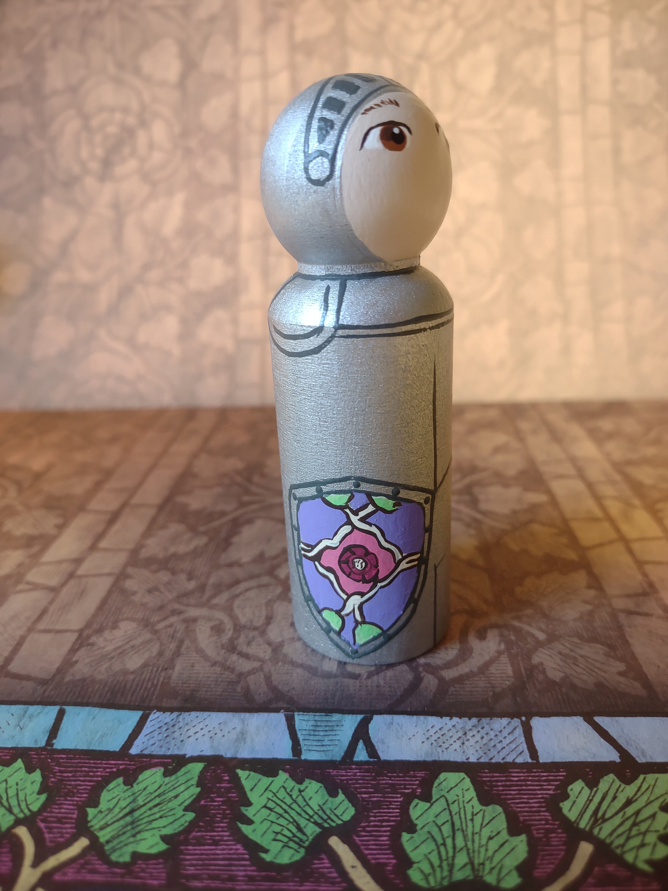 Knights Medieval Peg Dolls Shining Armor - Etsy