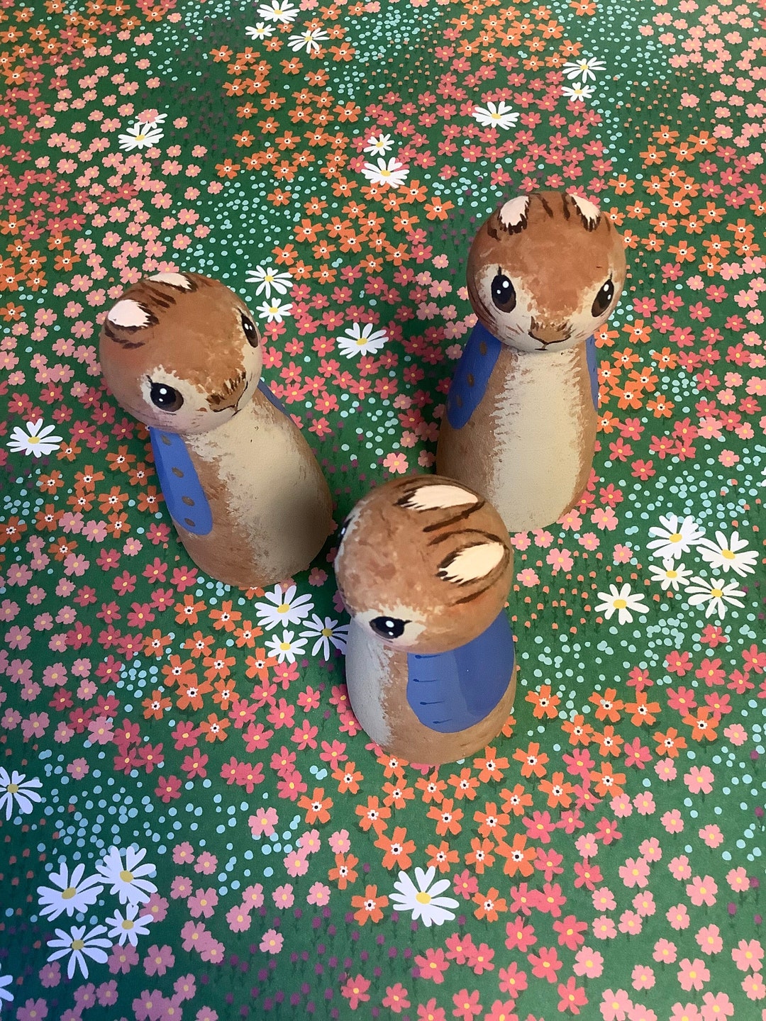 Rabbit Peg Doll Rabbit Peg Doll Animal Peg Doll Woodland Creature Peg ...