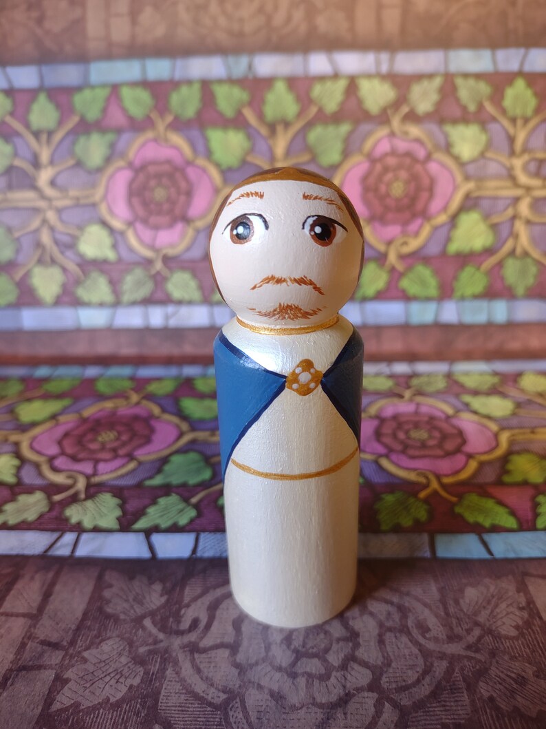 Medieval King and Queen King Arthur Set of 2 Peg Dolls - Etsy