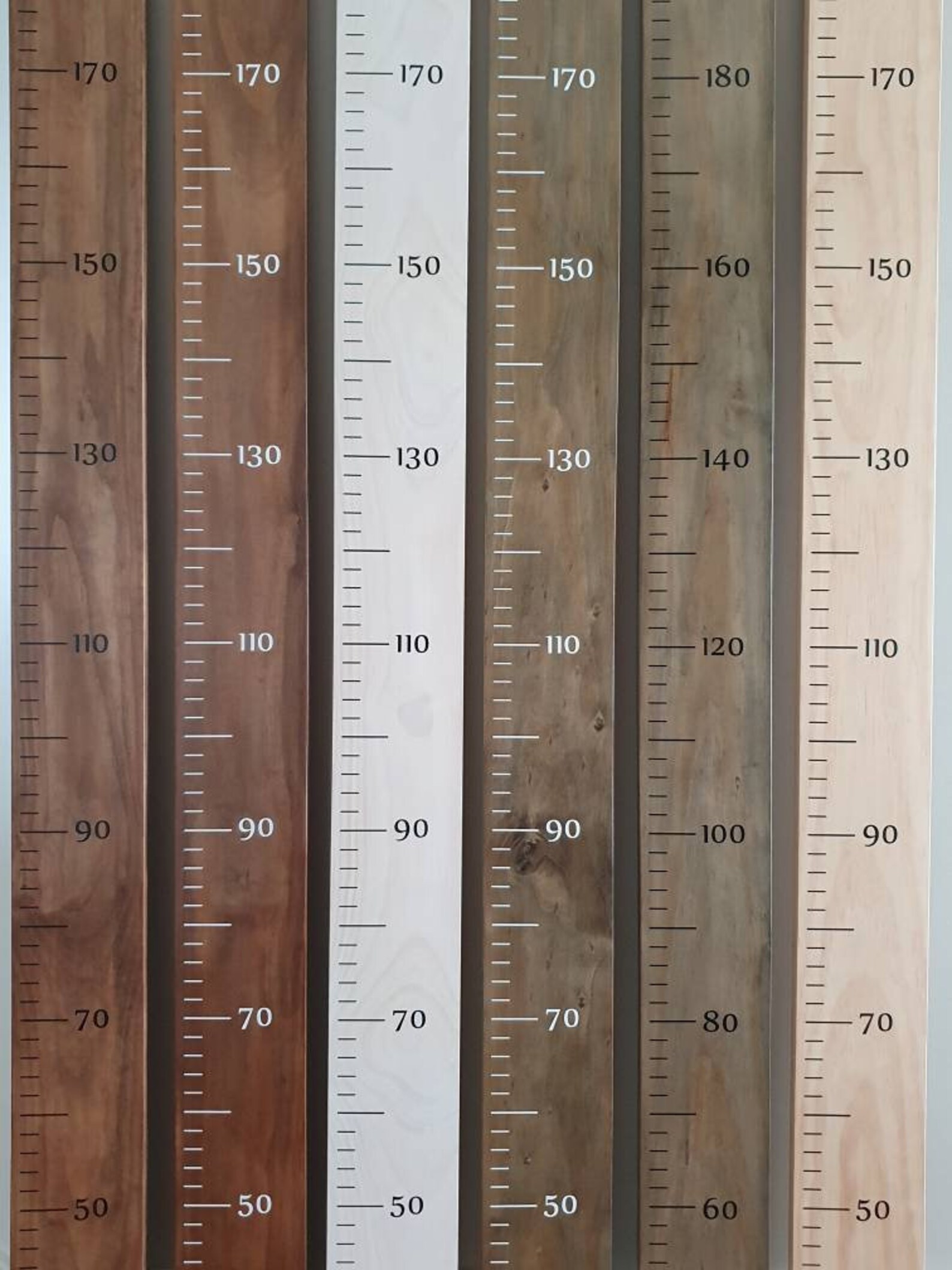 Grandchildren Timber Height Chart / Wooden Growth Ruler for | Etsy