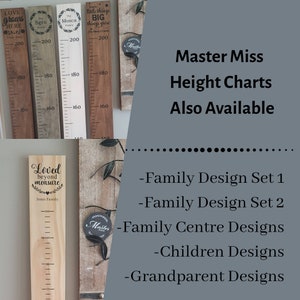 Personalised Height Chart Markers Vinyl Decals - Etsy