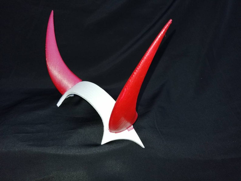 Zero Two Small and Large Hiro Horn Headband Darling in the | Etsy