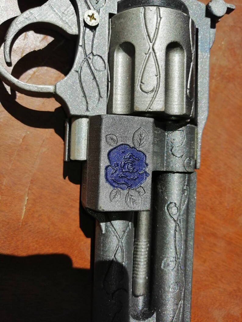 Devil May Cry Nero Blue Rose Revolver Gun Cosplay | Etsy