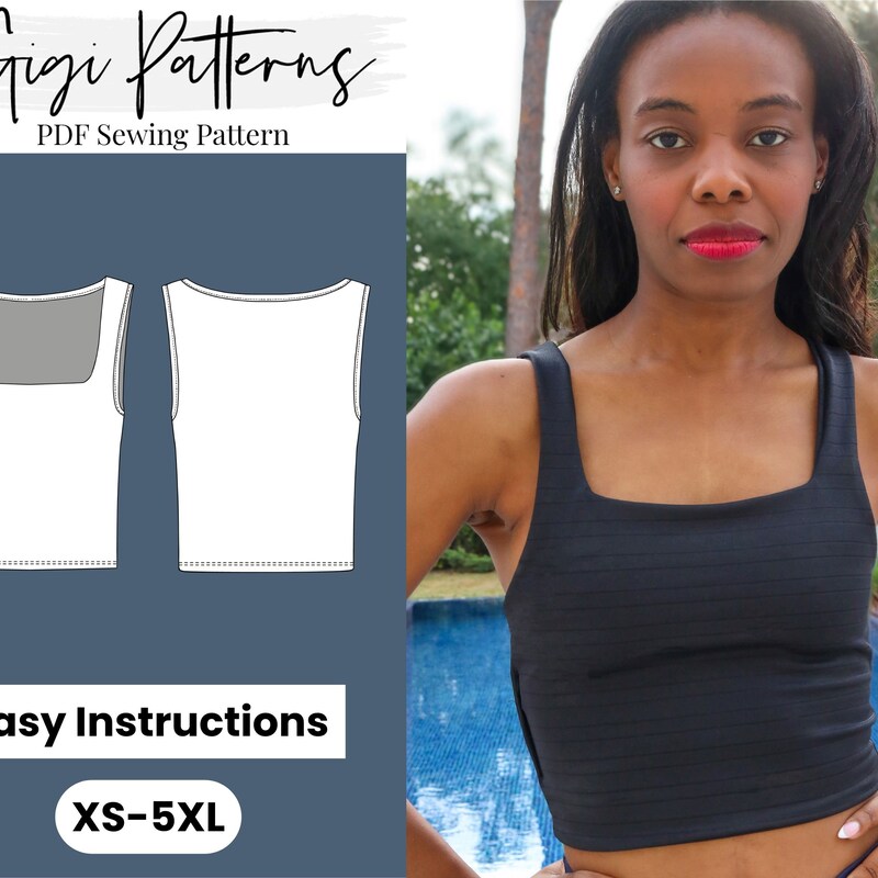 Square Neck Pattern - Etsy