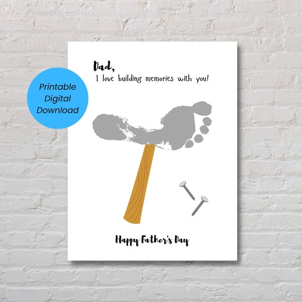 Hammer Footprint Art - Etsy