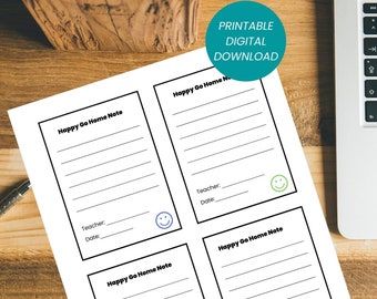 Teacher Positive Note Home - Etsy