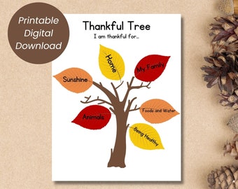 I Am Thankful for Leaves - Etsy