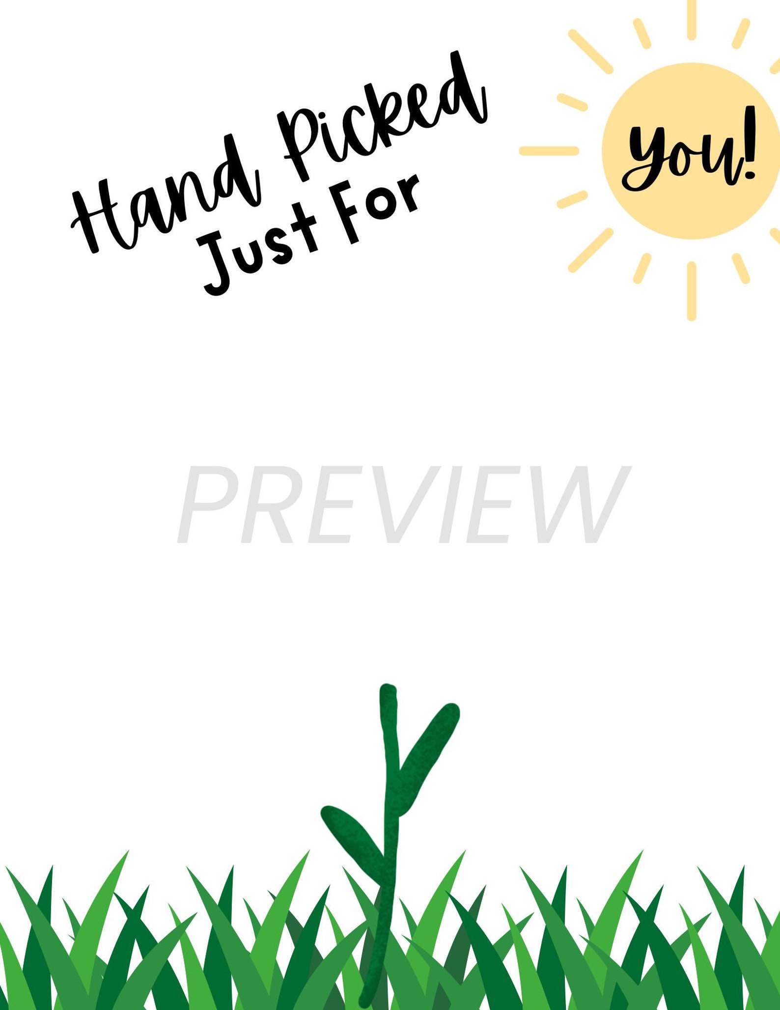 Hand Picked Just for You Handprint Art, Handprint Kids Craft, Kids ...