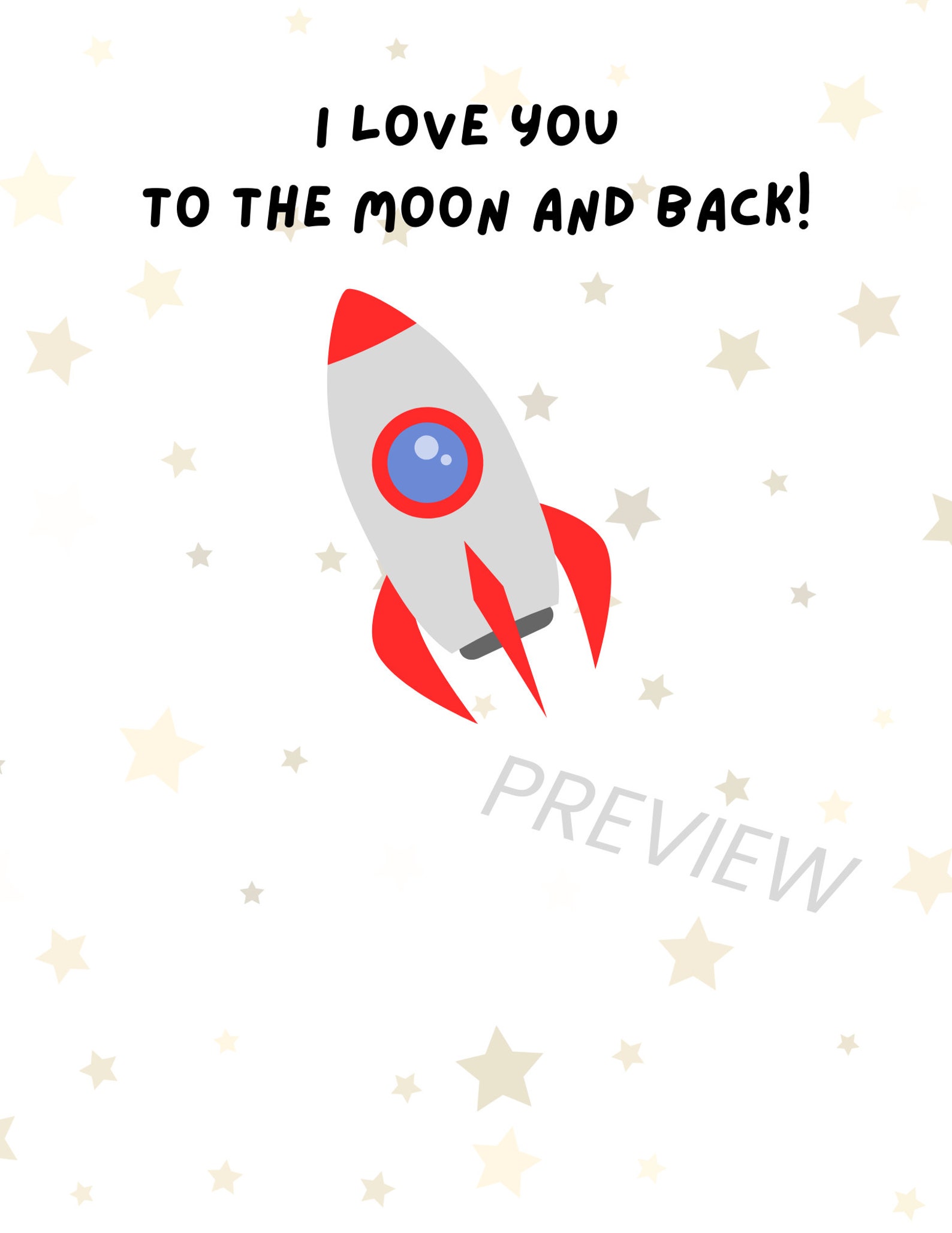 Rocketship Handprint Art, I Love You to the Moon and Back Rocketship ...