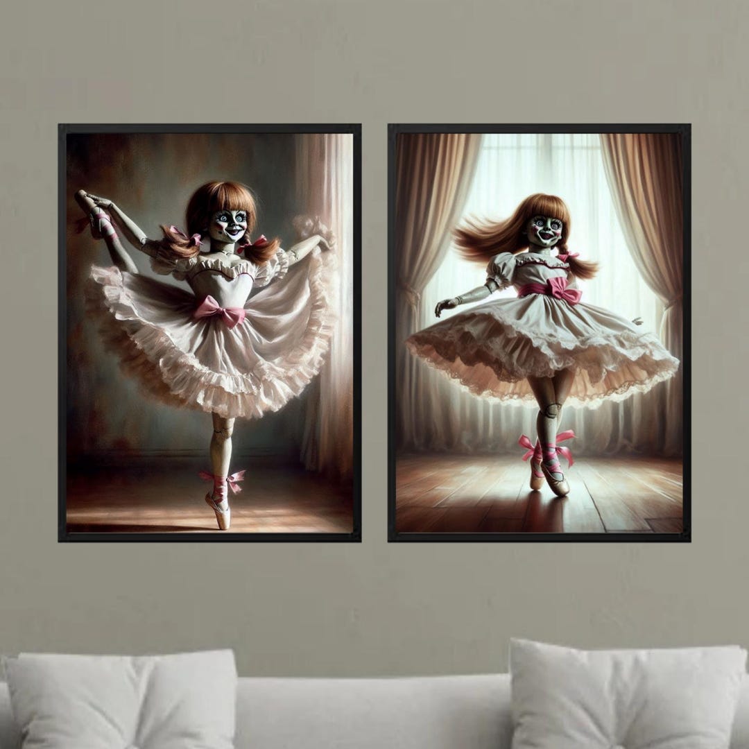 Annabelle Dancing Original Art, Instant Download, Wall Art Decor ...