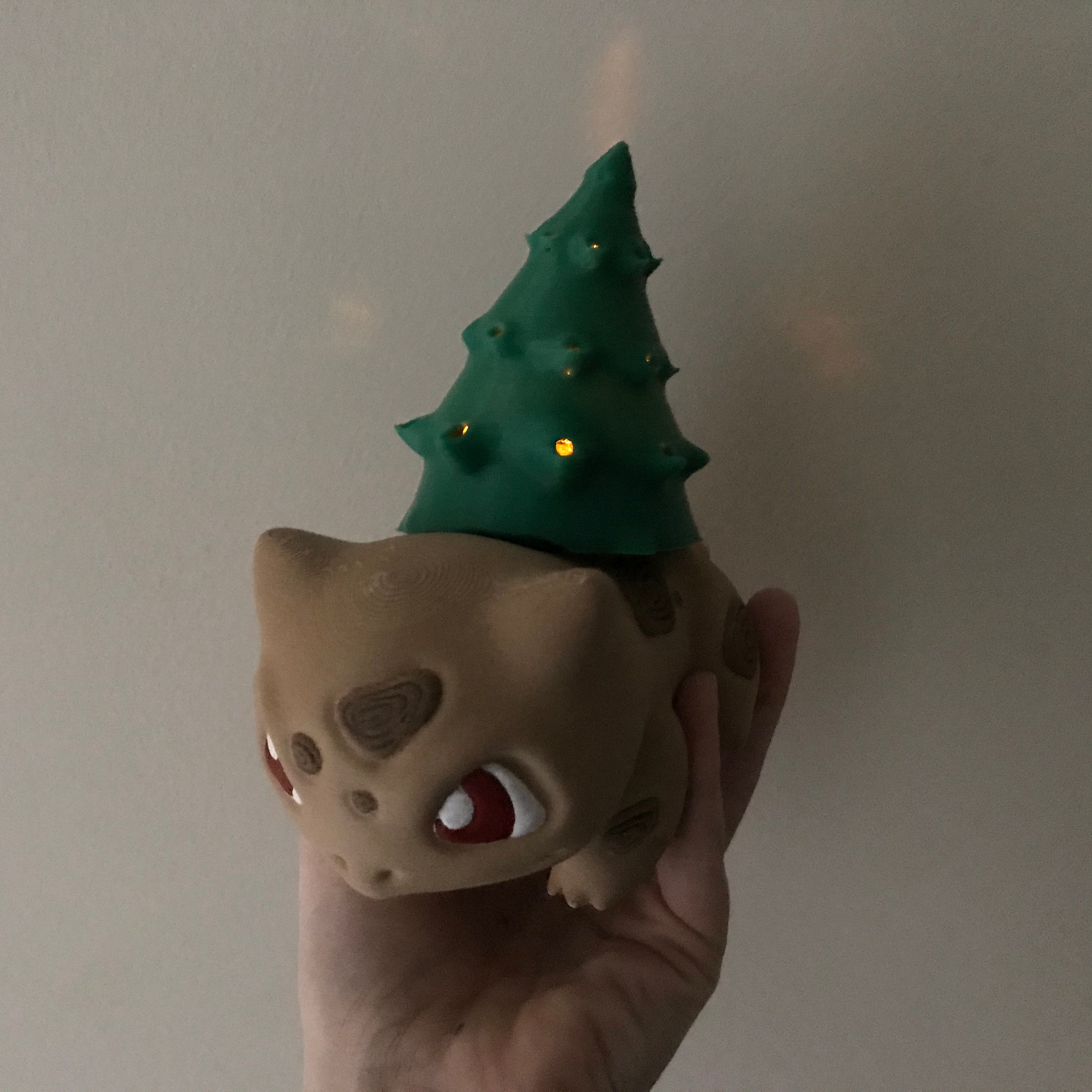 Bulb Like Christmas Tree LIGHT-UP Holiday Wooden Figurine - Etsy