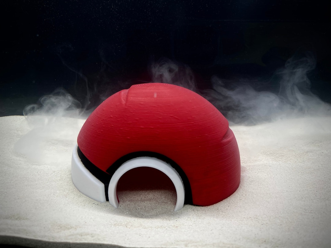 Pokeball Aquarium Hide for Fish Axolotl Frogs Snails Etc - Etsy