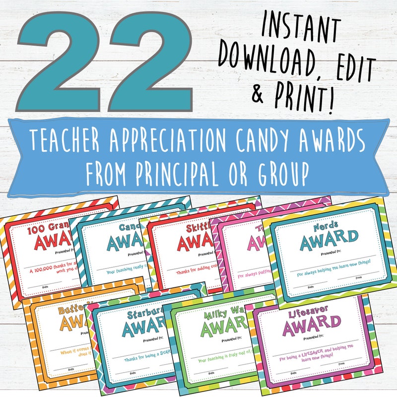 Candy Certificates - Etsy