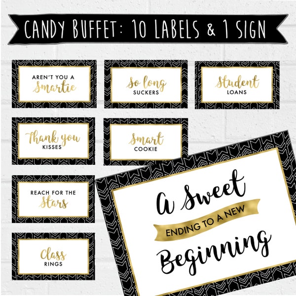 Candy Buffet Labels - Etsy