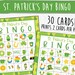 30 St. Patrick's Day Bingo Cards | Instant Download and Print | St ...