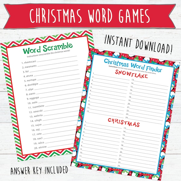Christmas Games - Etsy
