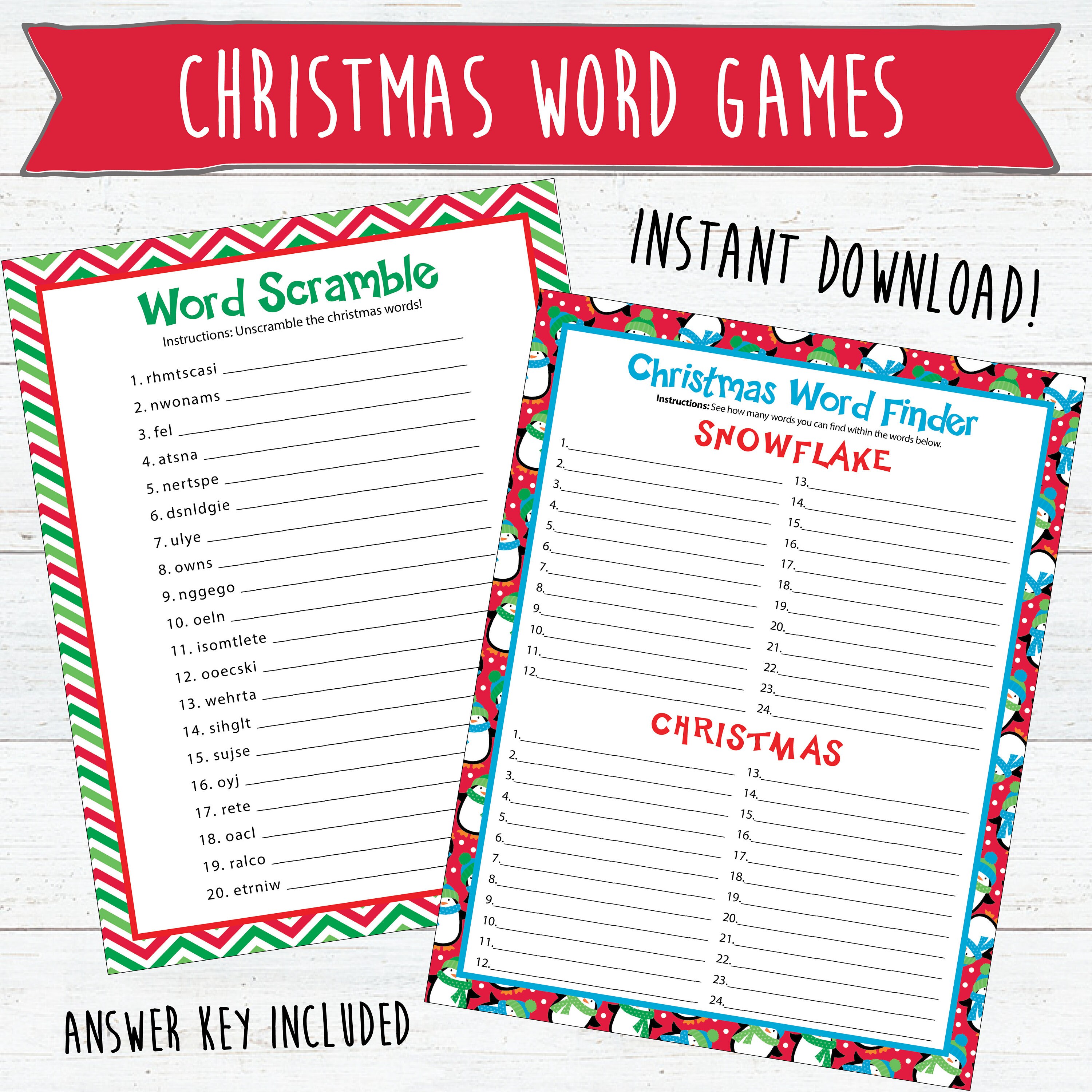 Christmas Games Printable | Christmas Trivia | Christmas Coloring ...