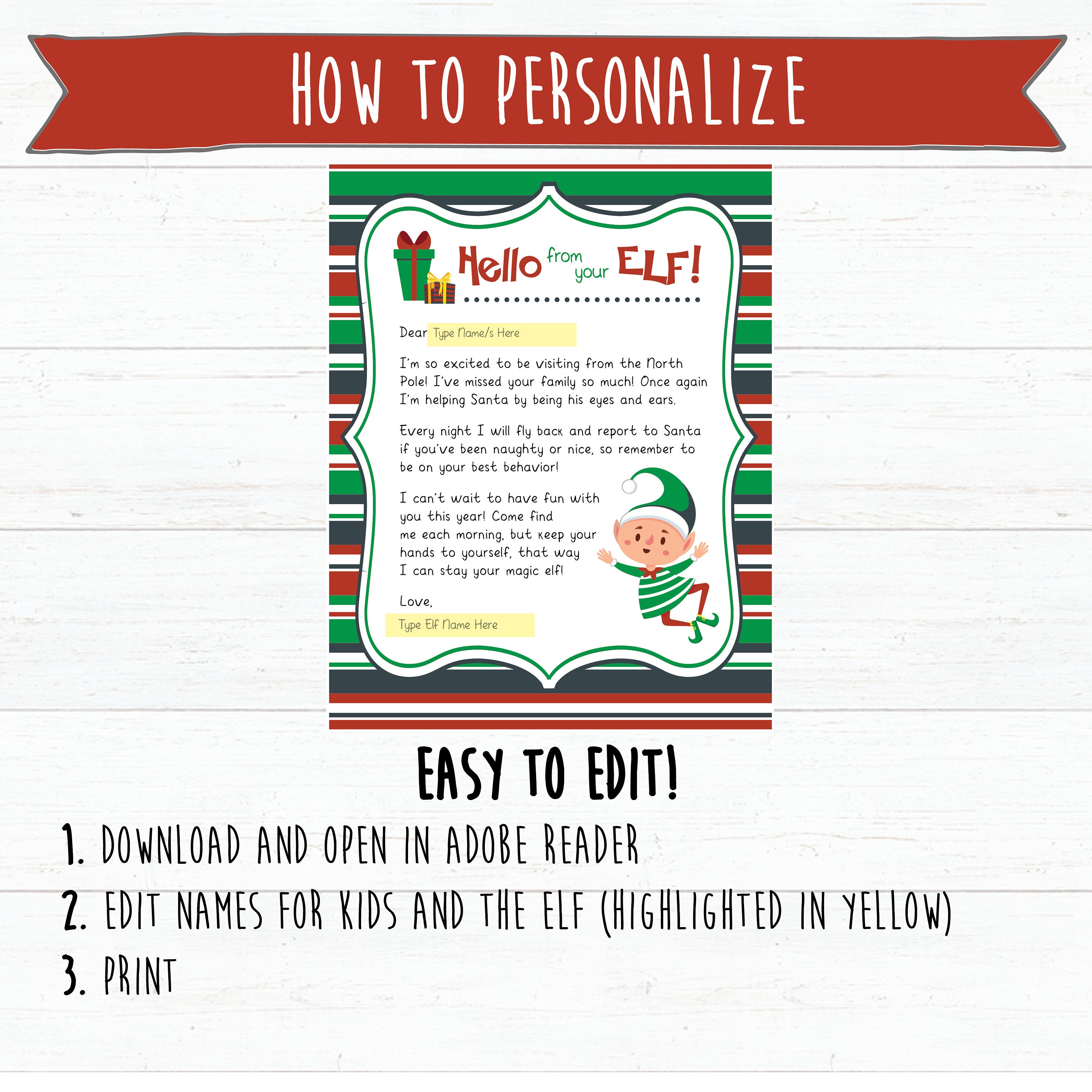 Personalized Letters From Elf, Plus Extra Notes and Warnings | Elf ...