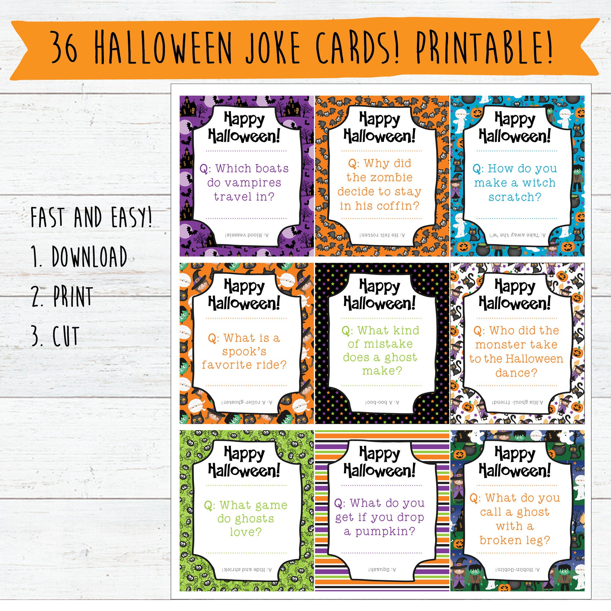 Halloween Labels Printable | Funny Halloween Jokes | Halloween Parties ...