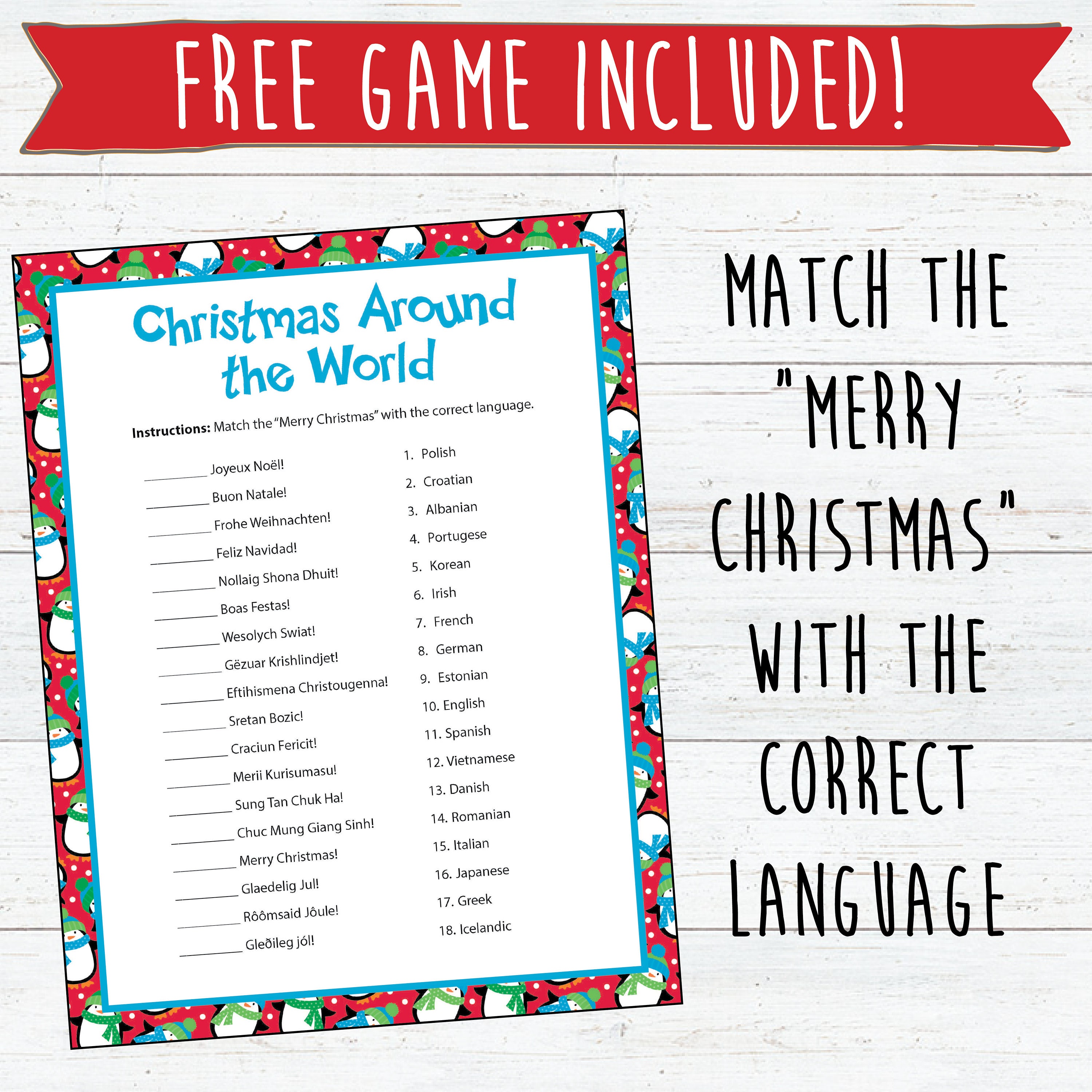 Christmas Family Feud Game 24 Questions and Lightning Round - Etsy