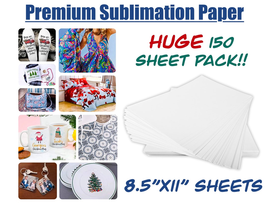 Premium Sublimation Paper 150 Sheet Sub Transfer Paper for - Etsy
