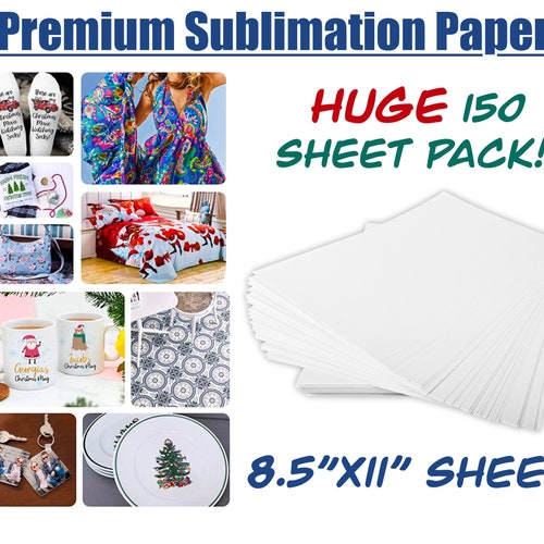 Premium Sublimation Paper 150 Sheet Sub Transfer Paper for - Etsy
