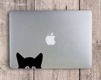 Peeking Cute Vinyl Bunny Sticker Rabbit Car Decal / Laptop - Etsy