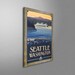 Seattle Washington Ferry Giclee Art Print Poster From Travel Artwork by ...