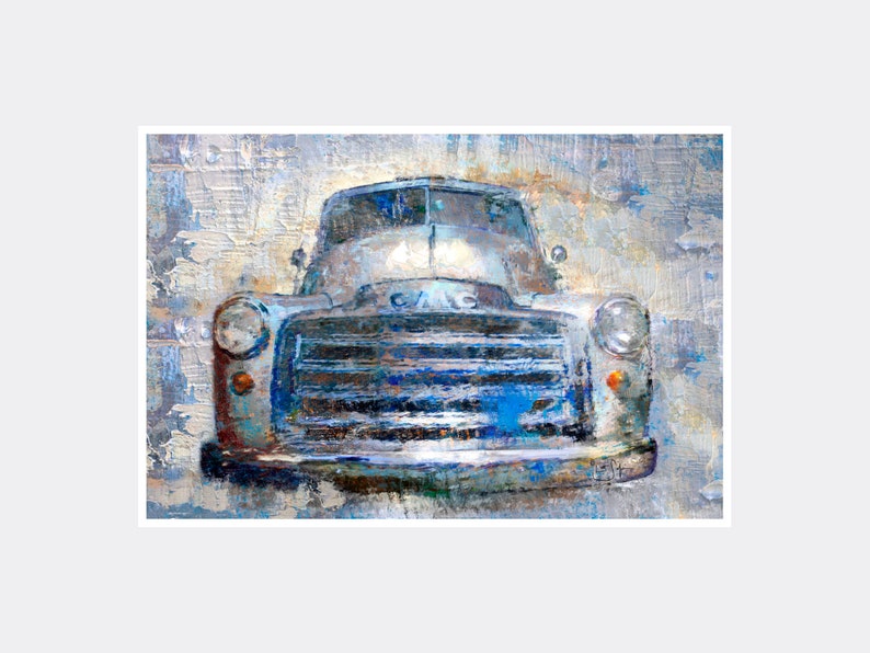 GMC (vintage Truck) Giclee Art Print Poster From Artwork by Artist Lisa ...