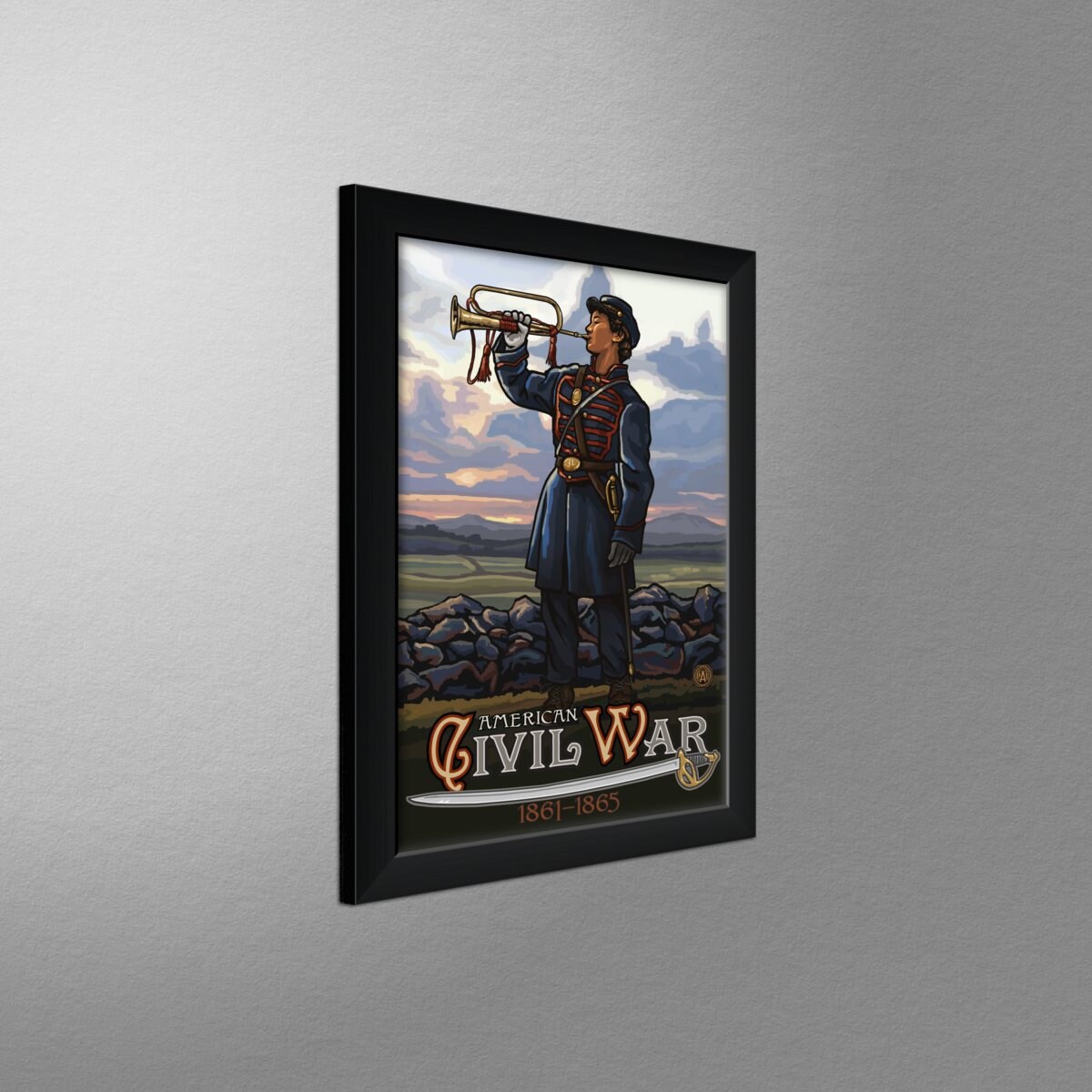 Civil War Bugler Giclee Art Print Poster from Original Travel | Etsy