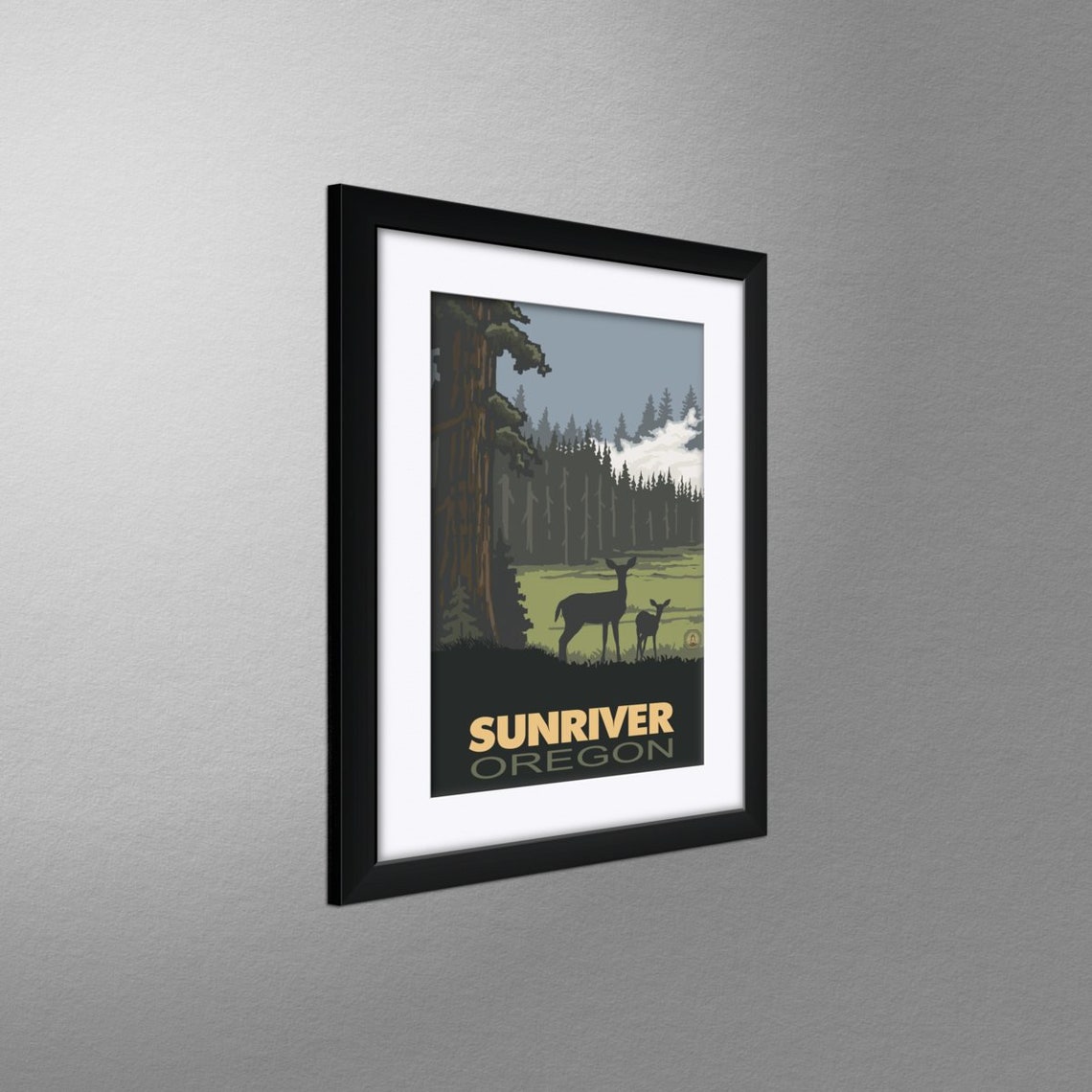 Sunriver Oregon Giclee Art Print Poster From Travel Artwork by Artist ...