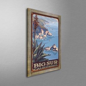 Big Sur California Coastline Giclee Art Print Poster From Travel ...