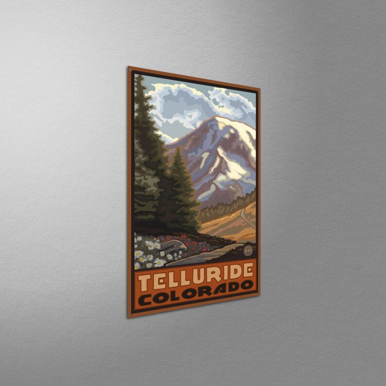 Telluride Colorado Springtime Mountains Giclee Art Print | Etsy