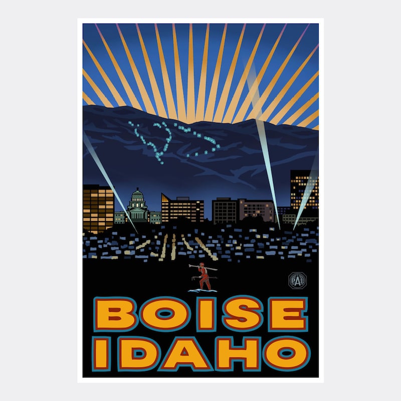 Boise Travel Poster - Etsy