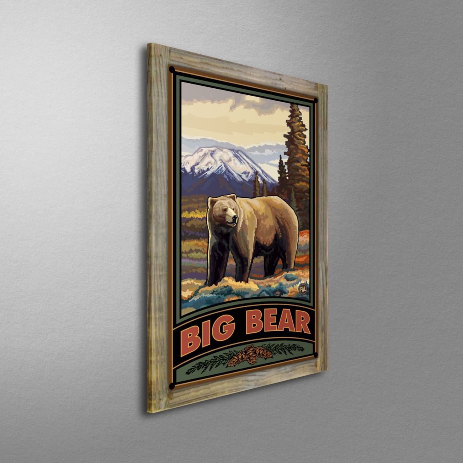 GWM Big Bear Giclee Art Print Poster From Travel Artwork by - Etsy
