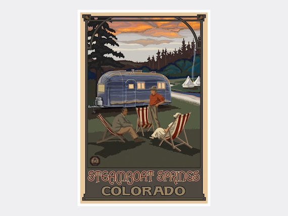 Steamboat Springs Colorado Giclee Art Print Poster de Original | Etsy